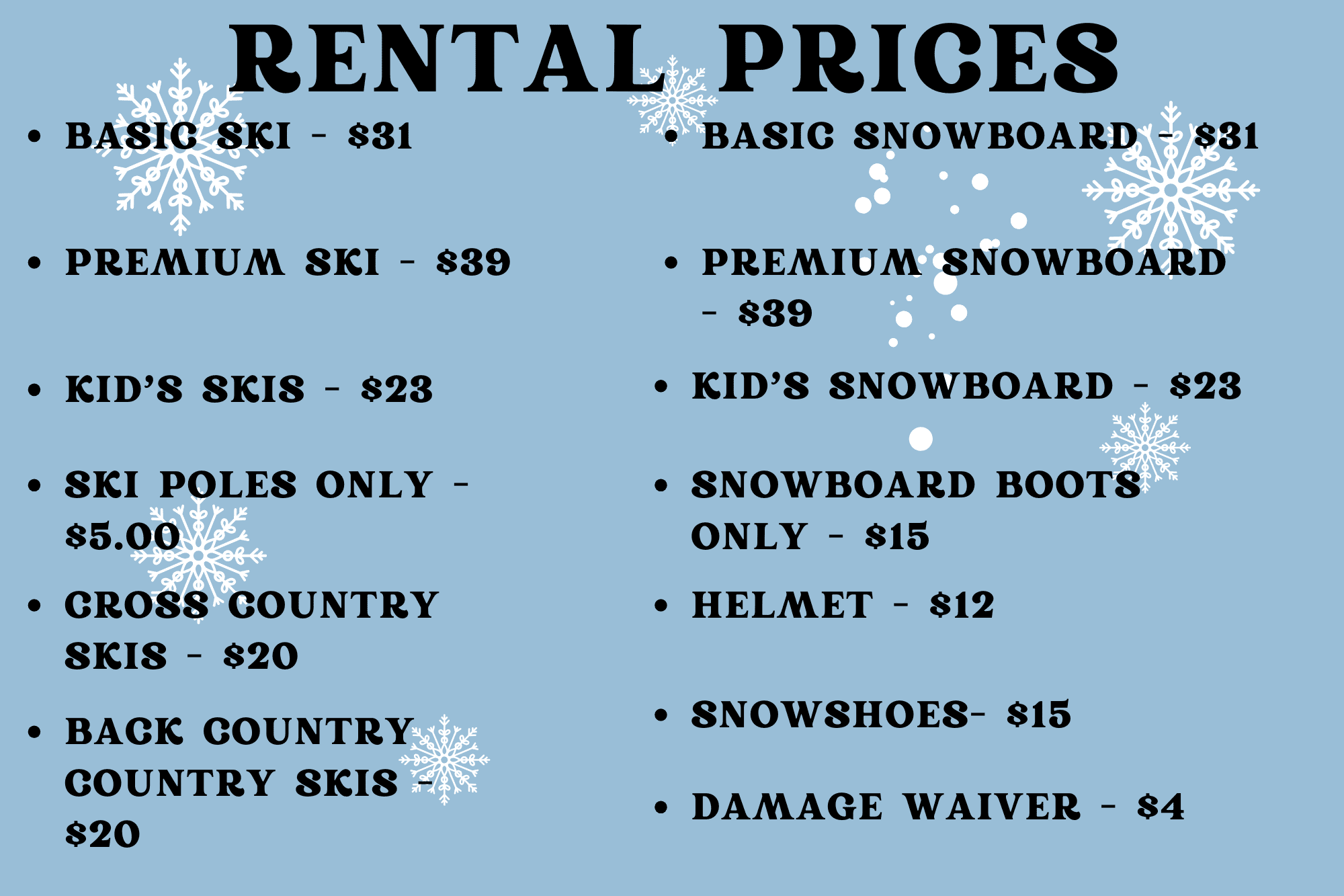 Ski Shop - Ski Equipment Repair - Peace Outfitters